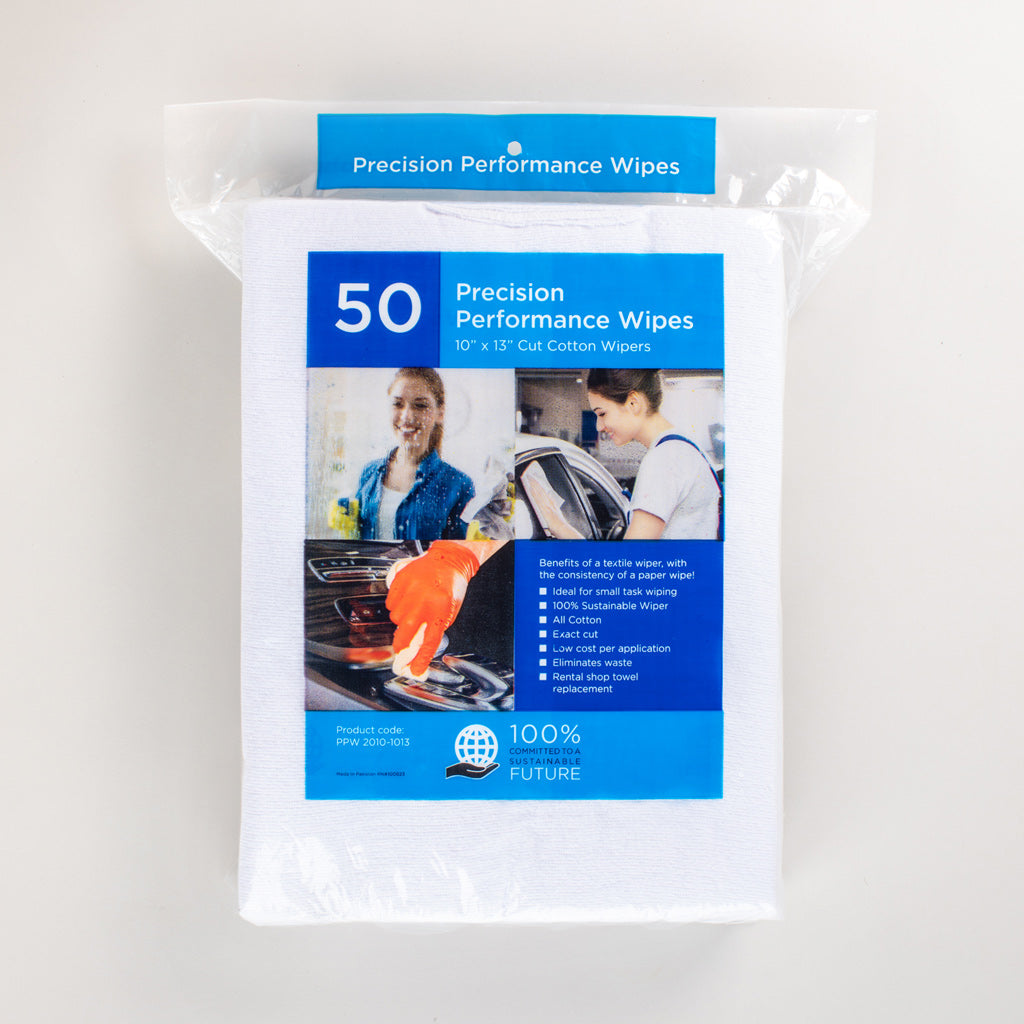 White Cotton Precision Performance Wipes | Mednik Riverbend